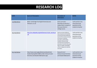 Research log (W.A) | DOCX