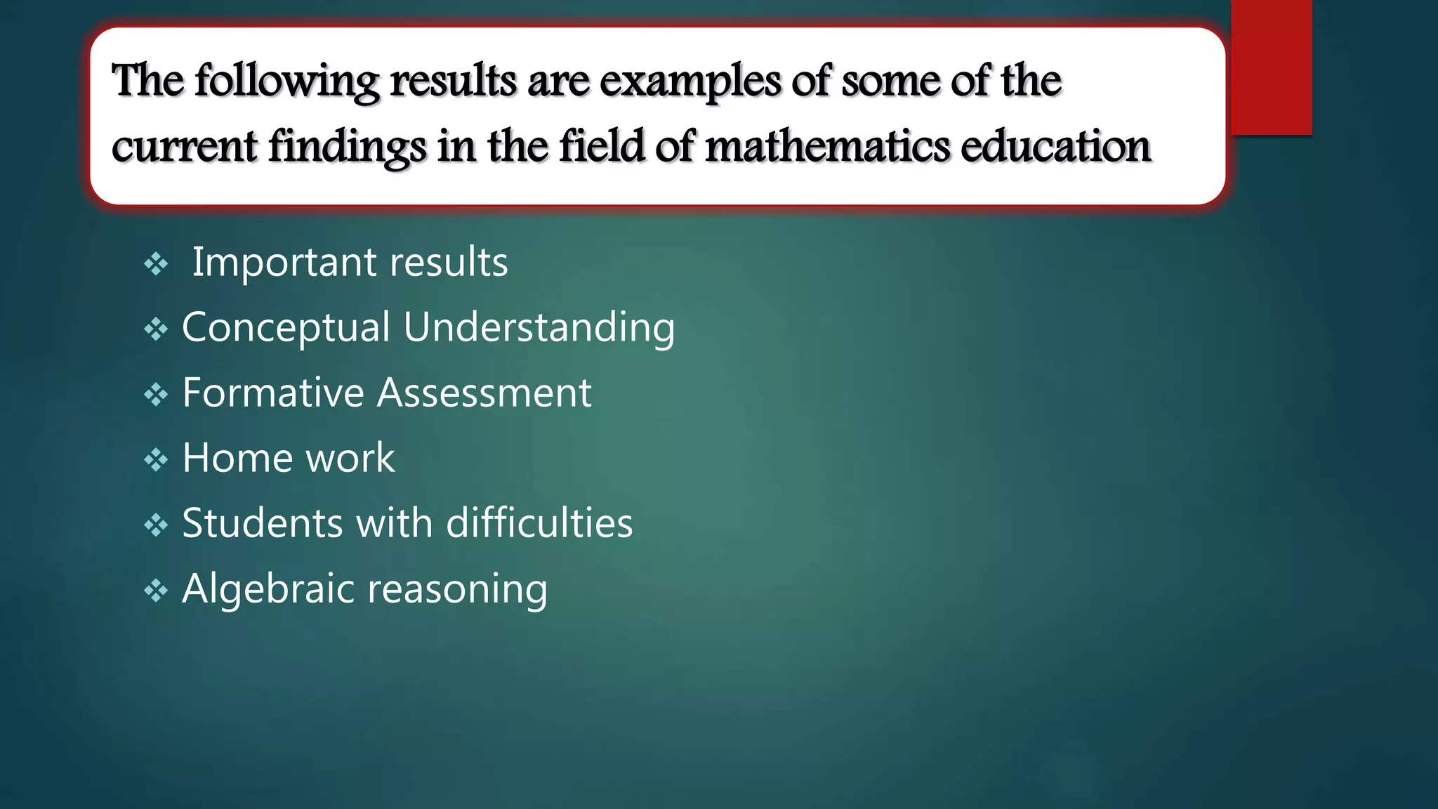 Research mathematics education new | PPTX