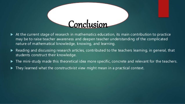 Research mathematics education new
