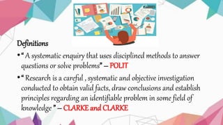 RESEARCH – MEANING, CHARACTERISTICS AND FUNCTIONS.pptx