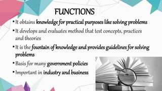 RESEARCH – MEANING, CHARACTERISTICS AND FUNCTIONS.pptx