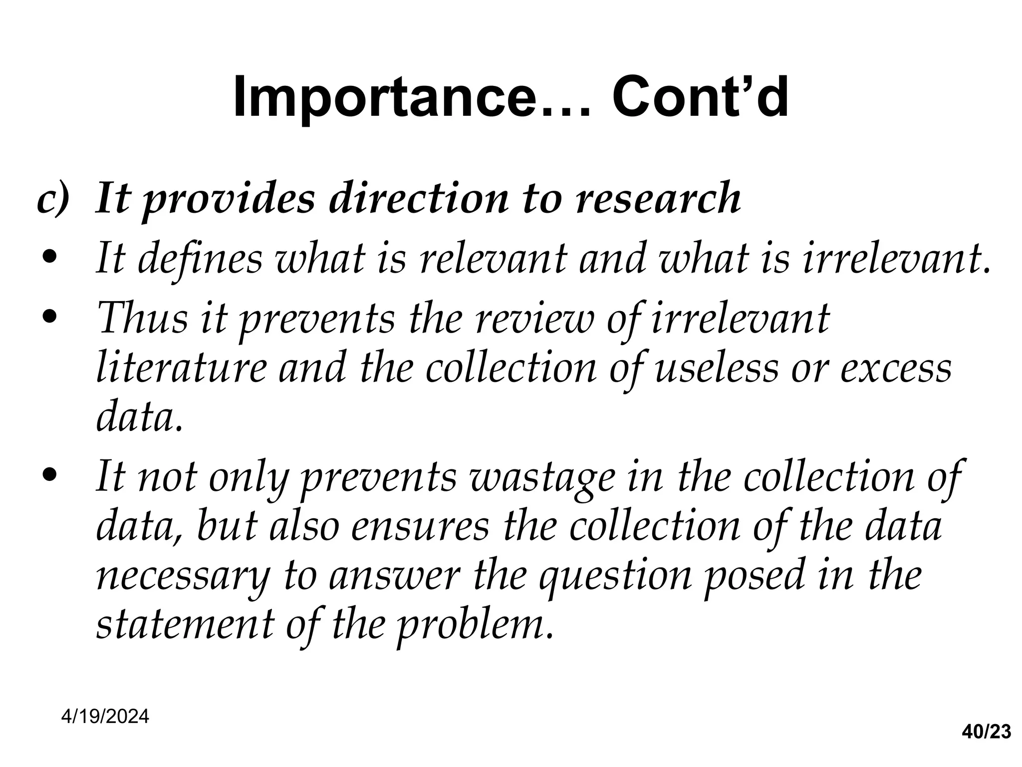 Research Methods defining research Problem | PDF