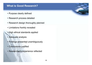 Research method ch01 introduction | PDF