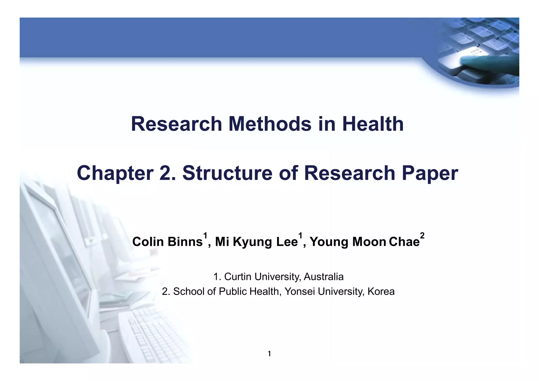 Research method ch02 structure of thesis | PPT