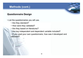 Research method ch02 structure of thesis | PDF