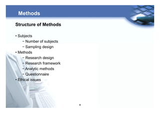 Research method ch02 structure of thesis | PPT