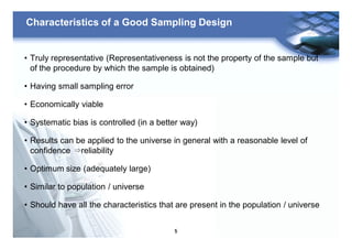 Research method ch06 sampling | PDF