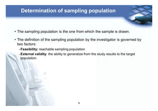 Research method ch06 sampling | PDF
