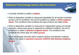 Research method ch08 statistical methods 2 anova | PDF