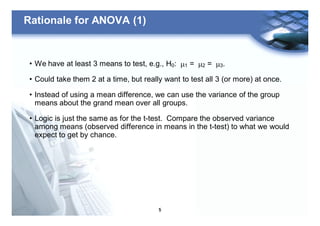 Research method ch08 statistical methods 2 anova | PDF