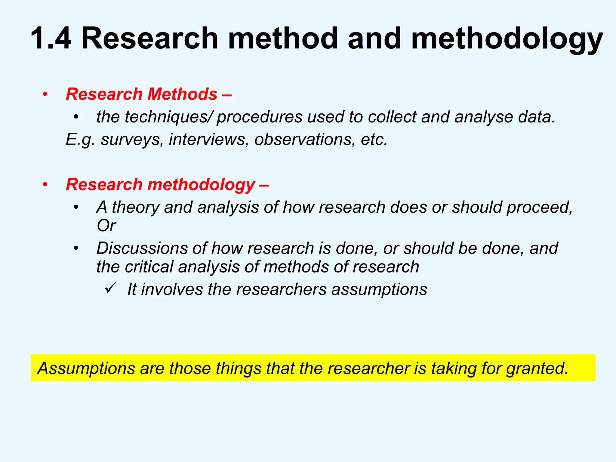 Research Method Introduction to research method | PDF