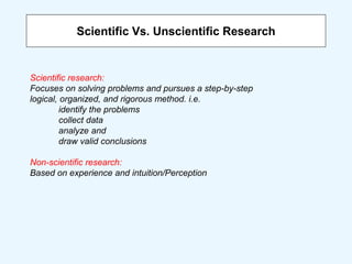 Research Method Introduction to research method | PDF
