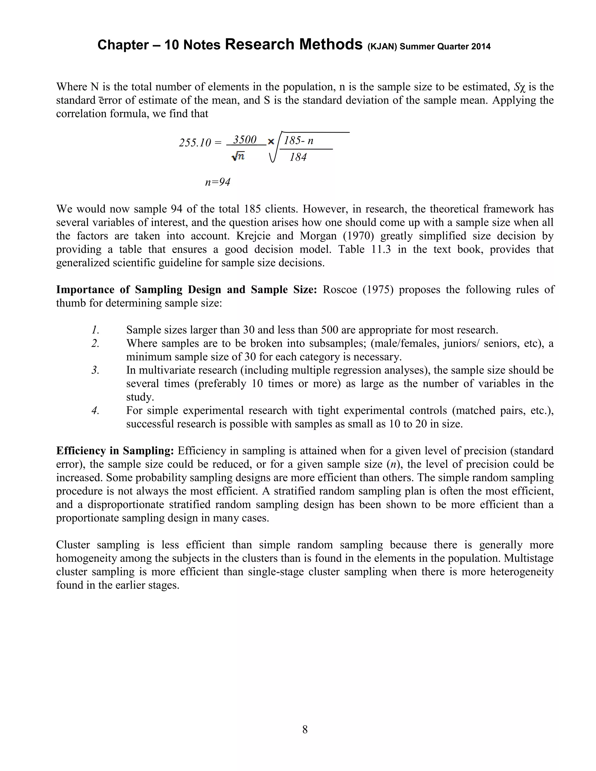 Research Method EMBA chapter 10 | PDF