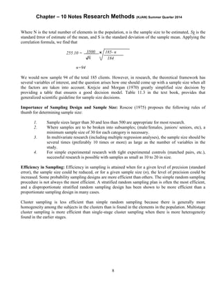 Research Method EMBA chapter 10 | PDF | Physics | Science