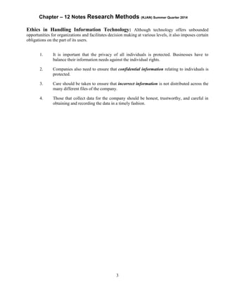 Research Method EMBA chapter 12 | PDF