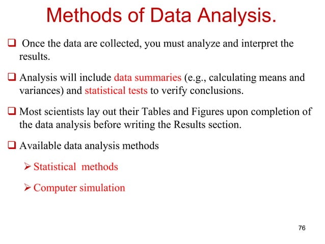 Research Method Data Collection, Reporting | PPT