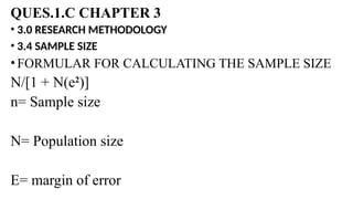 RESEARCH METHOD sampled research work.bpptx | PPT
