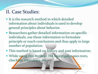 Research Method in psychology | PPTX