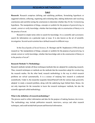 RESEARCH METHODLOGY LECTURE FOR GRADUATE | PDF