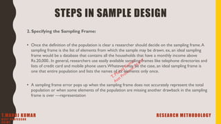 Research methodlogy unit-iii-sampling | PDF