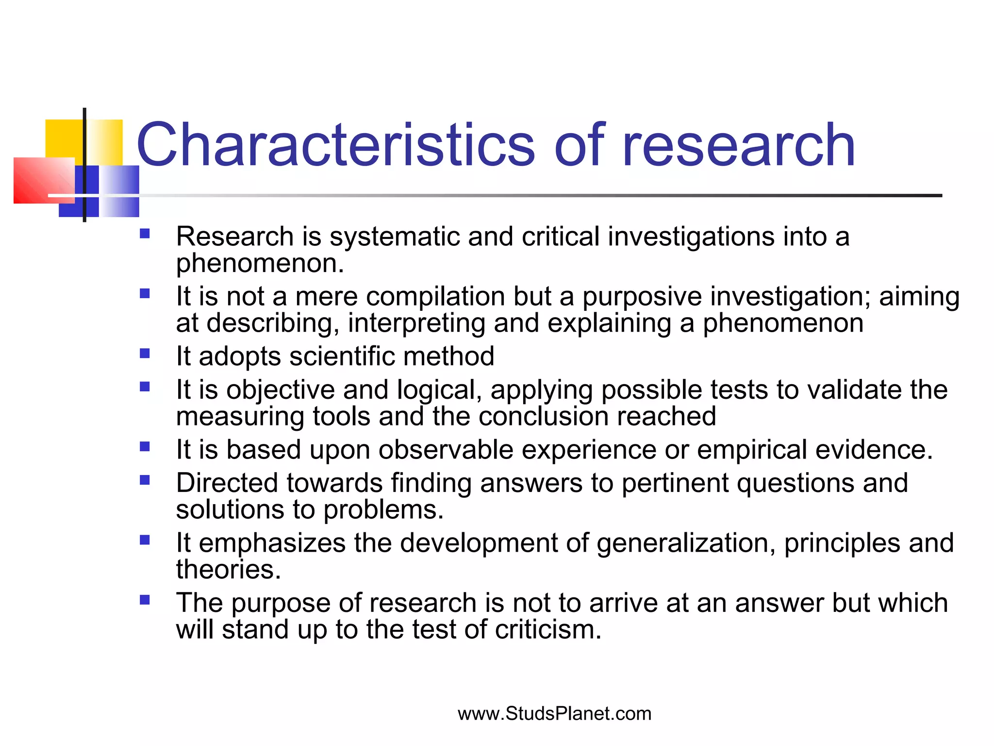 Research methodolgy | PPT