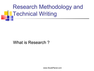 Research methodolgy | PPT