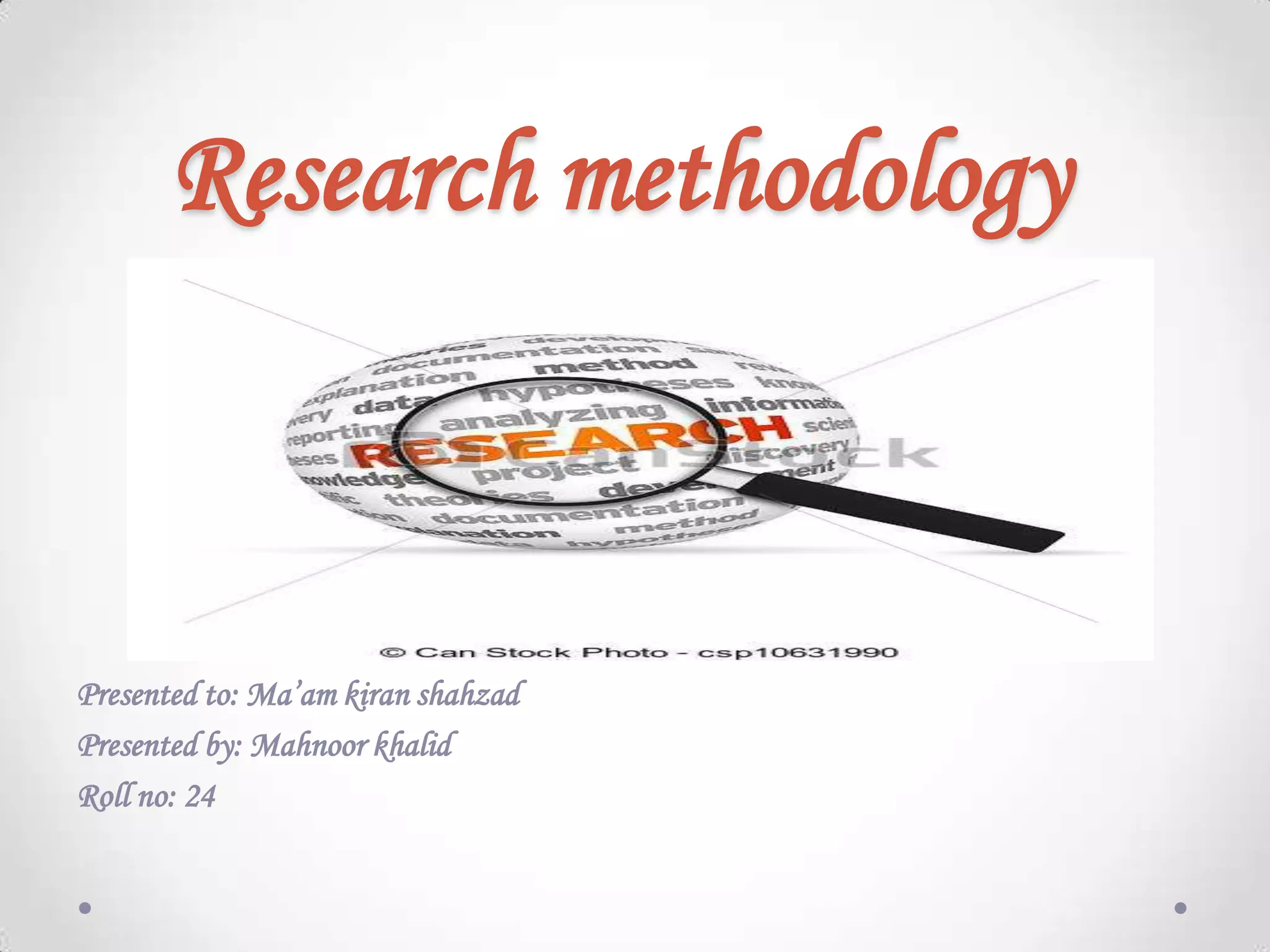 Research methodolgy | PPTX
