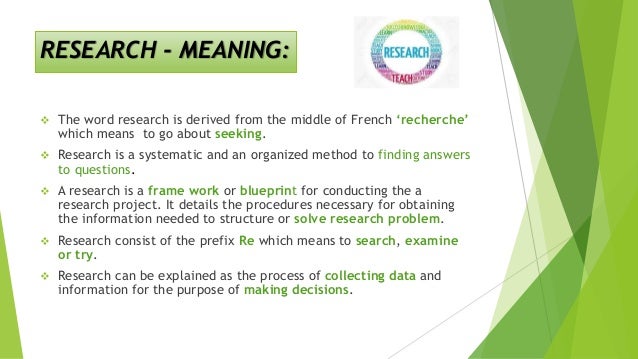 Researchers Meaning