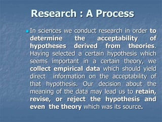 Overview of Quantitative research by Prof Rajbir Singh. | PPT
