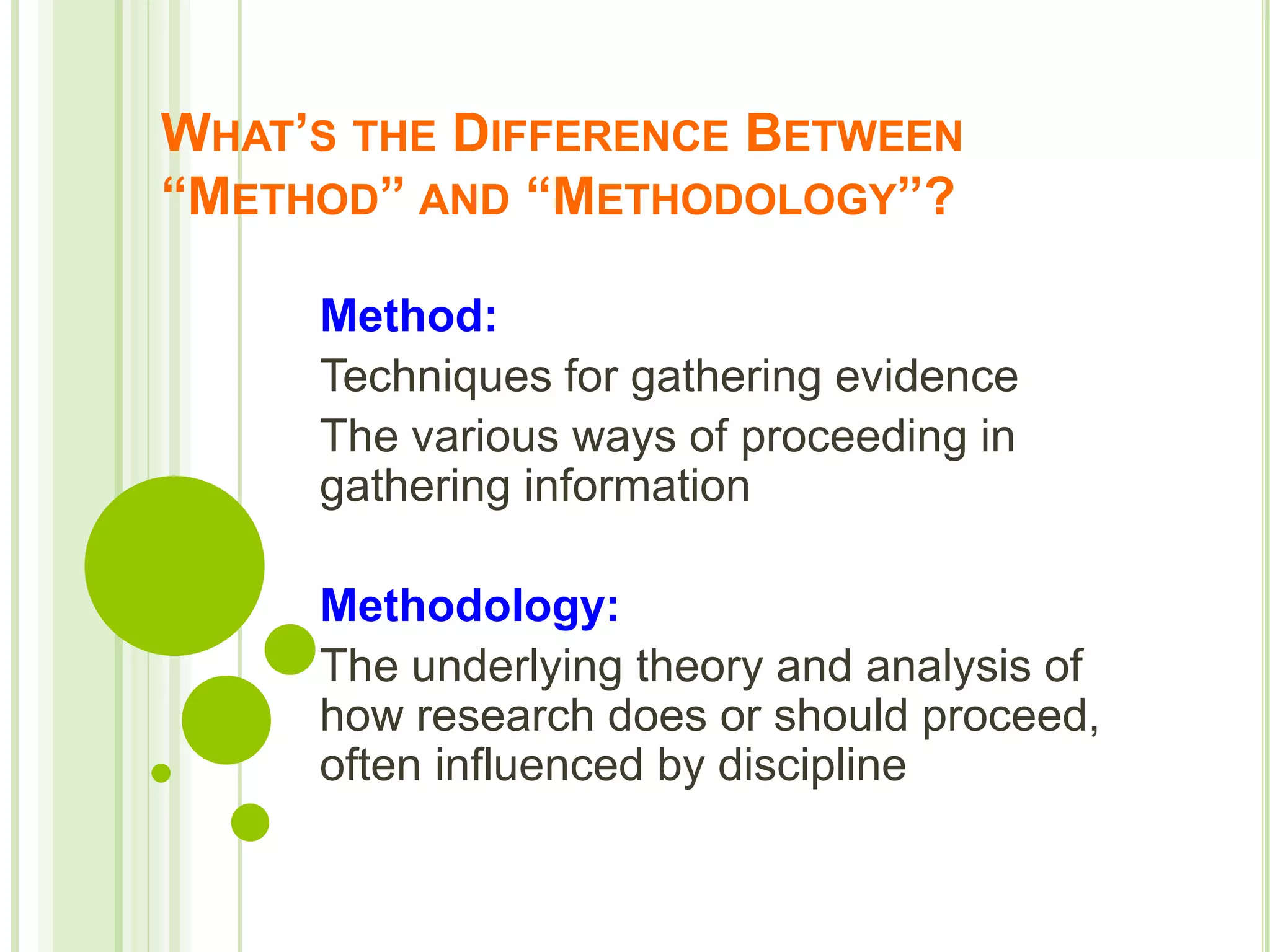 Research methodology | PPTX | Science