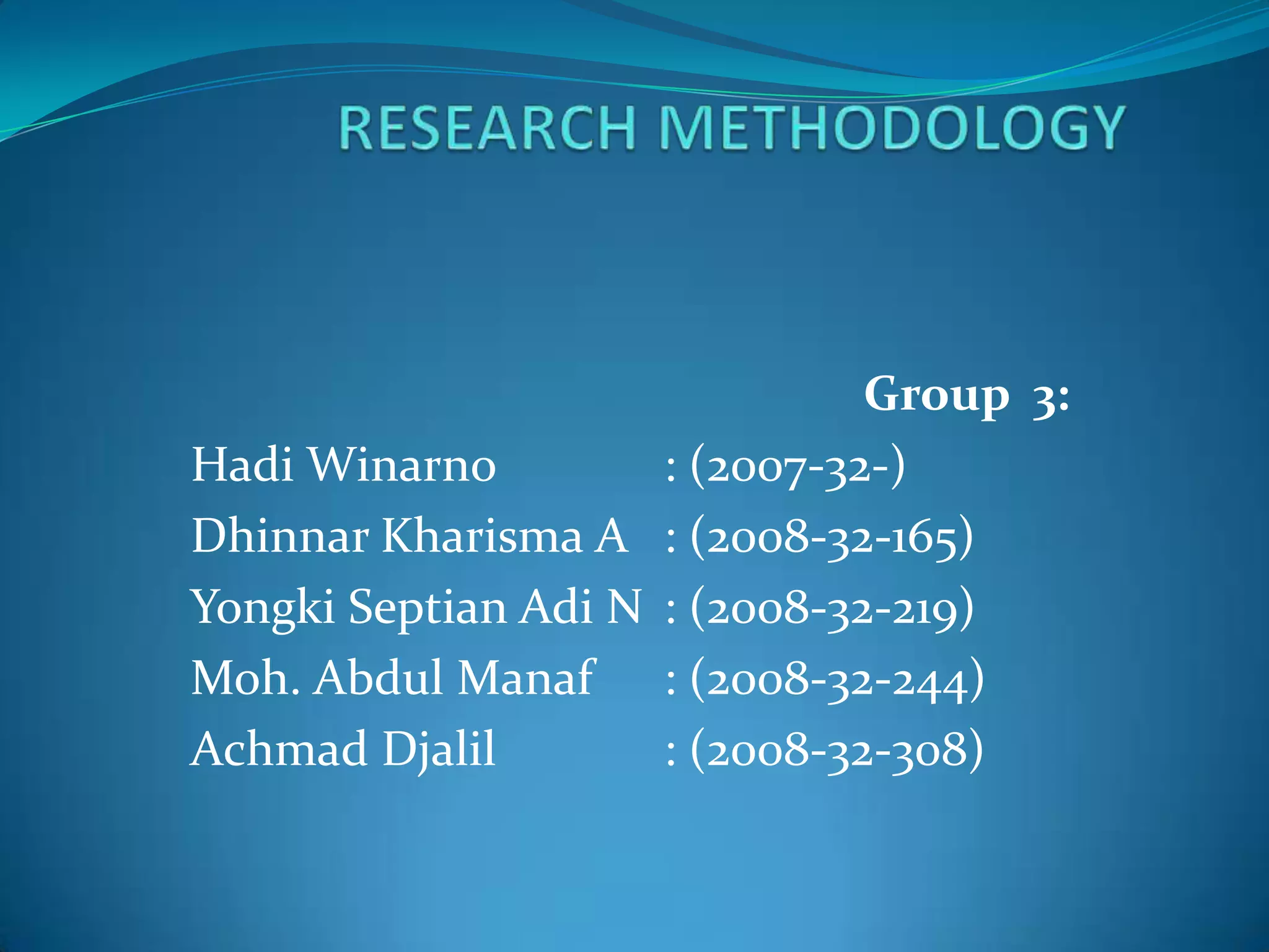 Research methodology | PPTX | Educational Assessment | Education