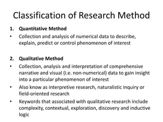 Quantitative Methods Examples