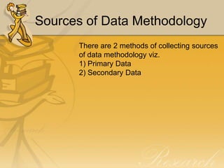 Research methodology | PPTX