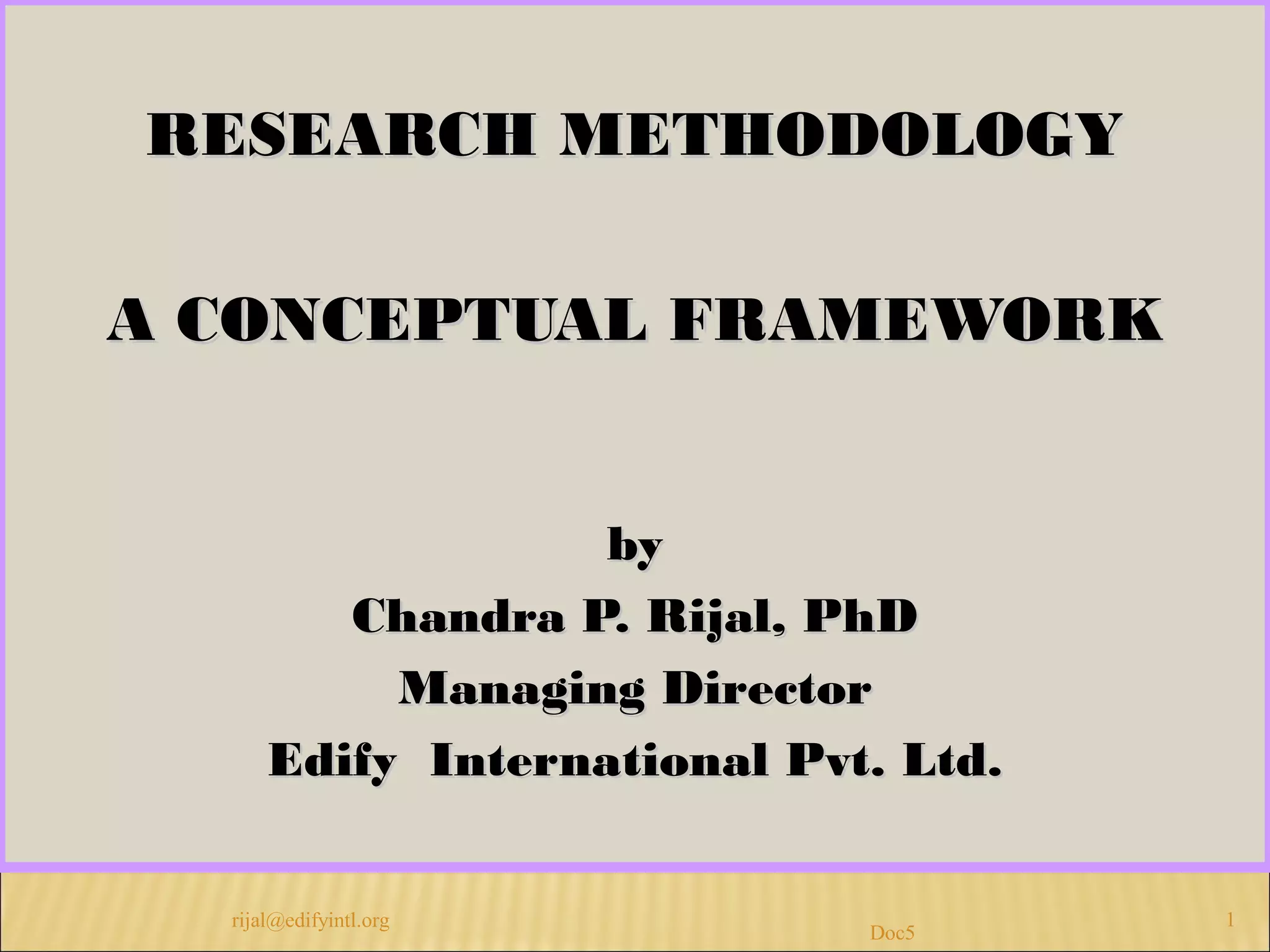 Research methodology | PPT