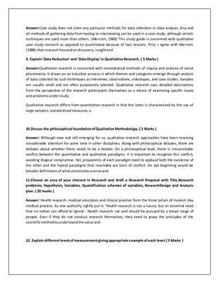 Research methodology | PDF