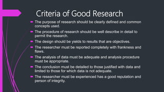 Research methodology an introduction | PPTX