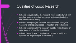 Research methodology an introduction | PPTX