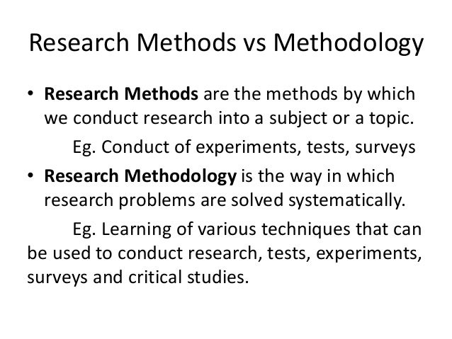 Research methodology