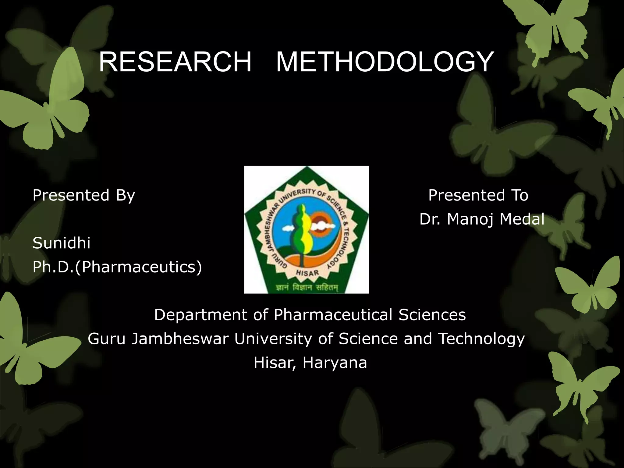 Research Methodology Guide | PPT