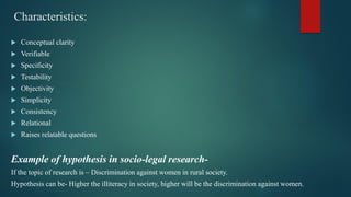 Hypothesis: Meaning, Importance, Sources, Features and its Types | PDF