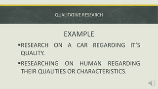 Qualitative Research Methods | PPTX
