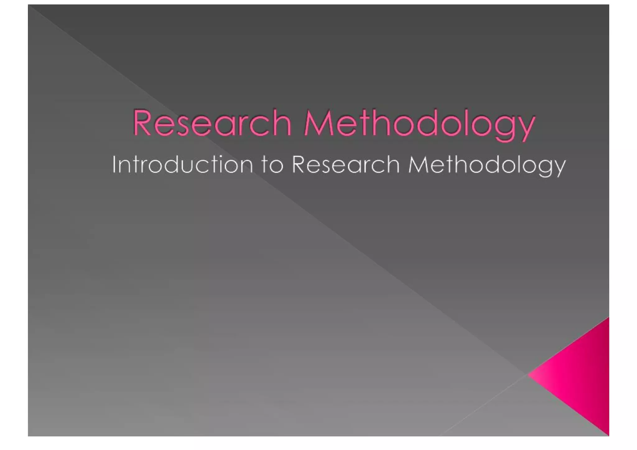 Research Methodology | PDF
