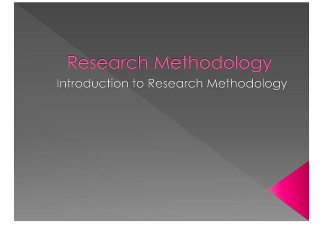 Research Methodology | PPT