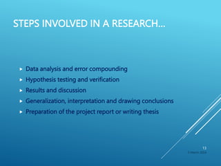 Introduction about research methodology explained in simple language. | PPT