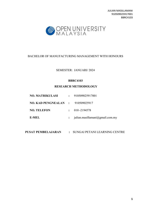 RESEARCH METHODOLOGY.docx assigment sigment | DOCX