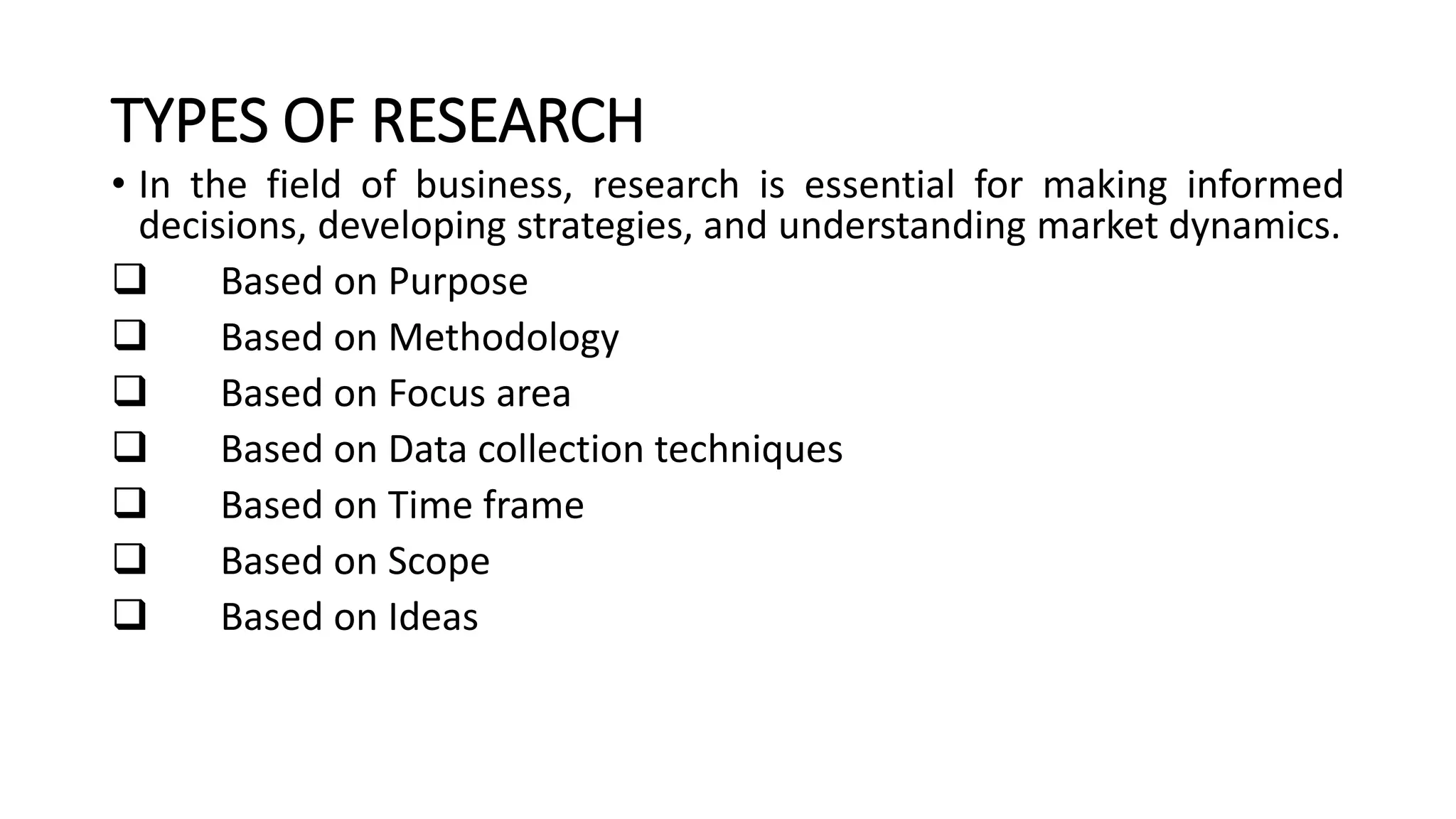 Research Methodology, Objectives, Types and Significance of Research | PPTX