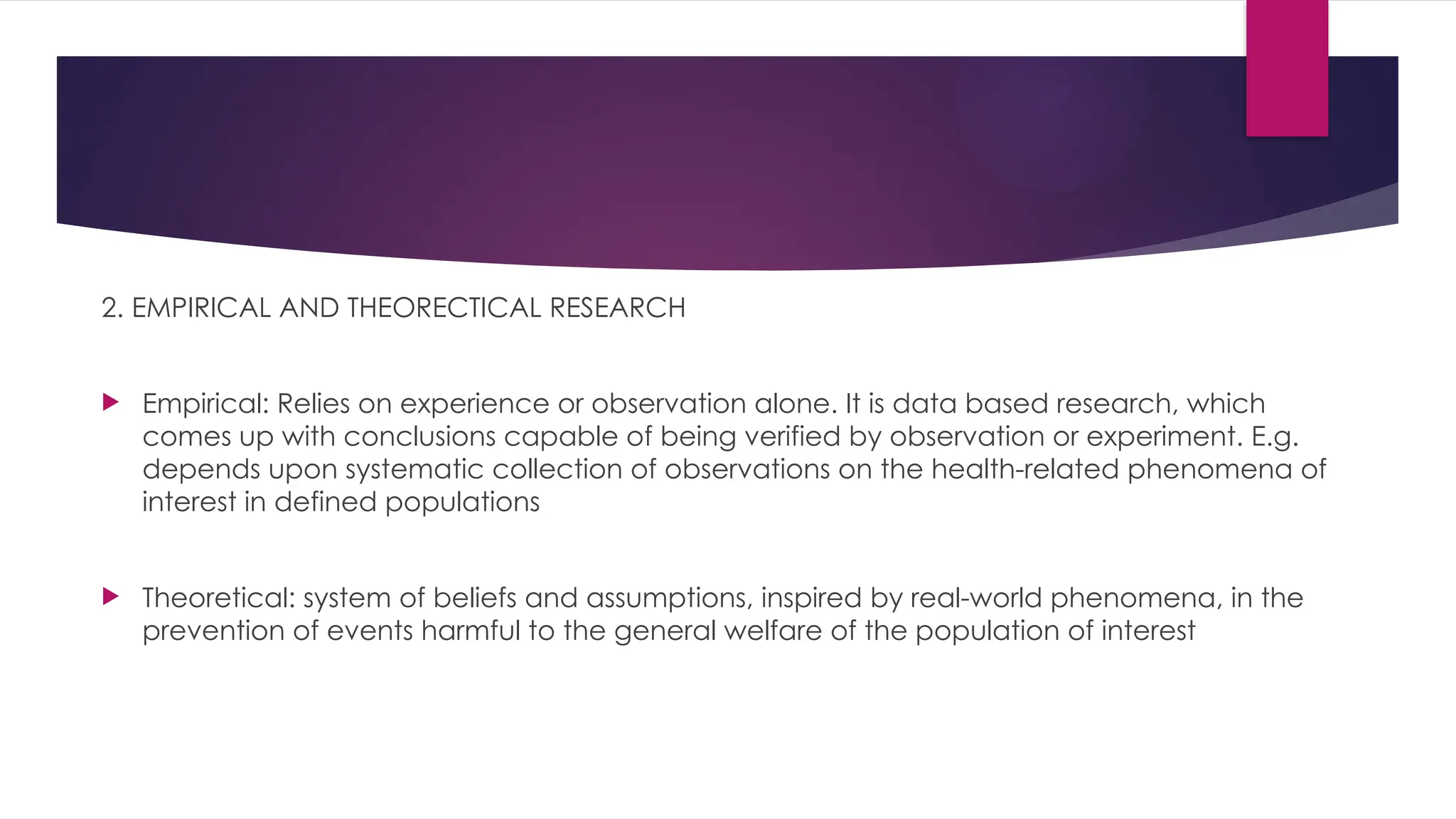 Research Methodology presentation learning concepts | PPT