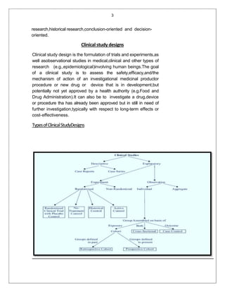 Research methodology of clinical study design | PDF