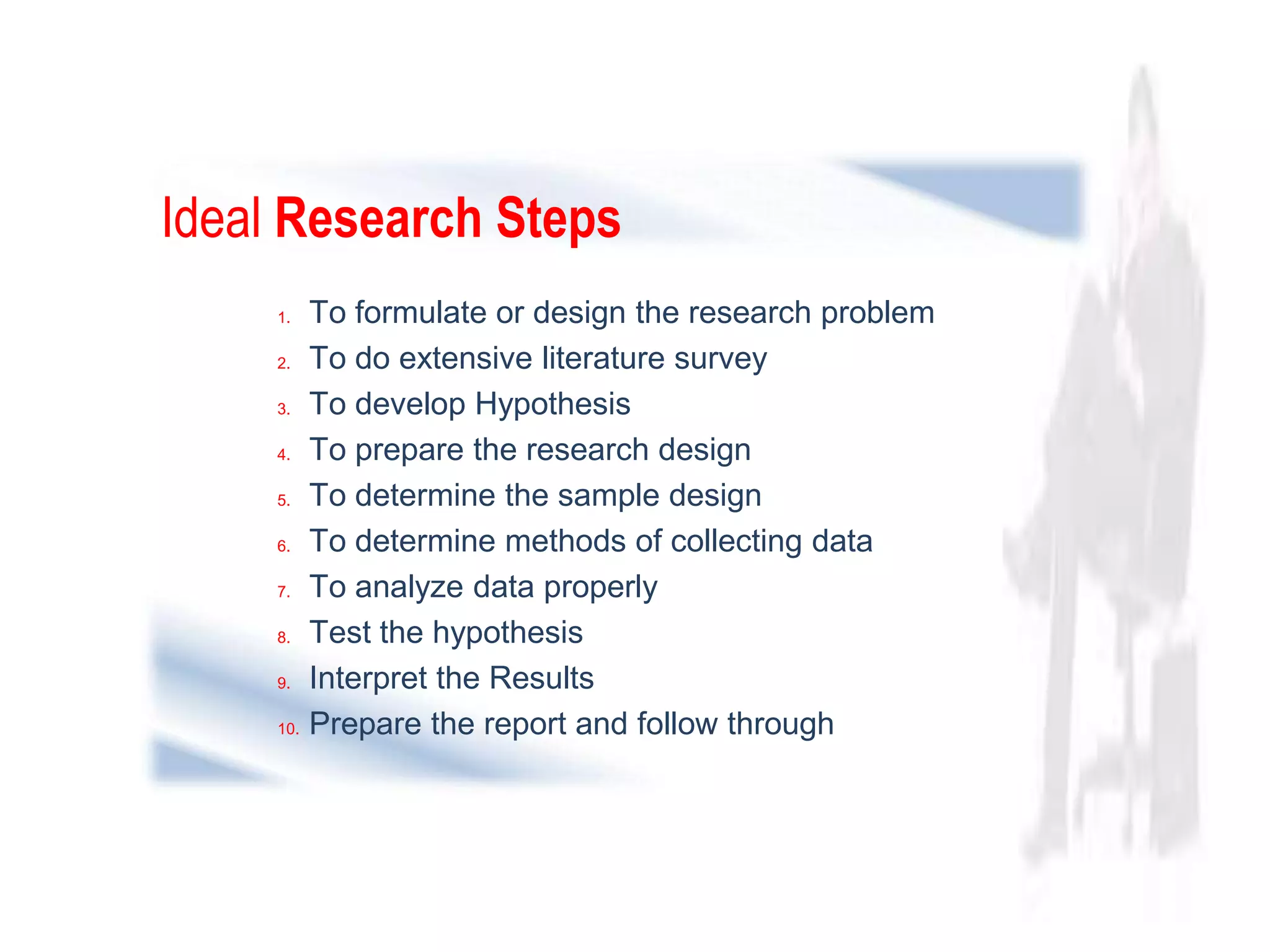 Research methodology design & sampling | PPT