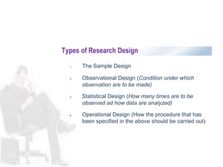 Research methodology design & sampling | PPT